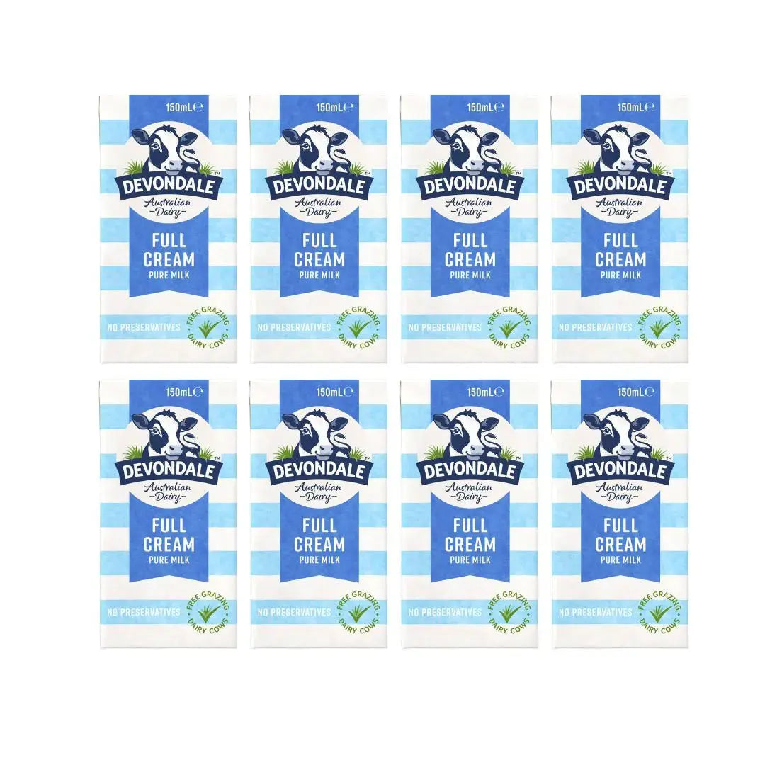Devondale Full Cream UHT Milk 150ml - 8 Pack - PetitsTresors – Petits Tresors