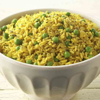 Turmeric Rice with Peas - Petits Tresors