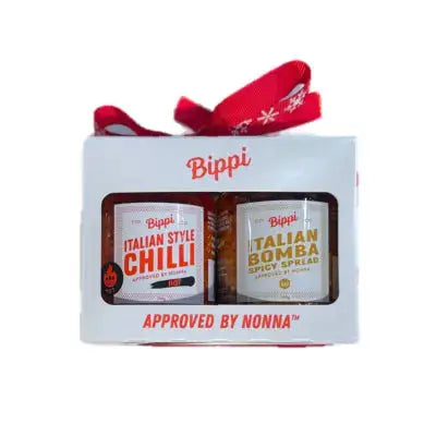 Bippi Duo Gift Pack - Italian Style Chilli Hot & Bomba Spicy Spread