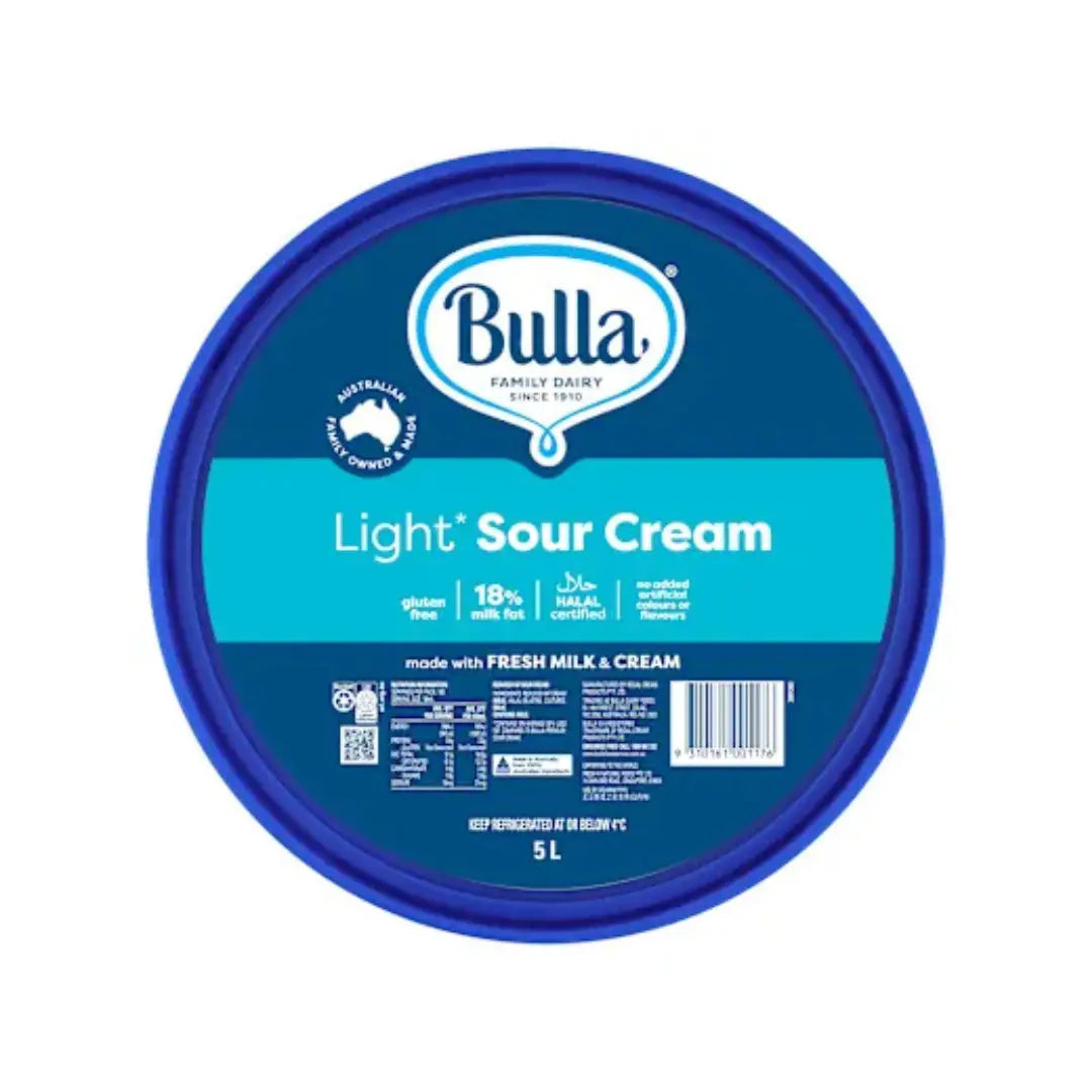 Bulla Cream | Cream Light Sour Cream 5L – Creamy & Australian Made