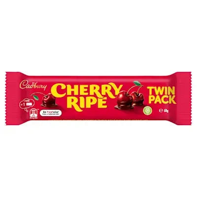Cadbury Cherry Ripe Twin Pack 68 g – 24 Bars of Dark Chocolate Bliss ...