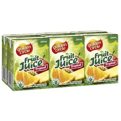Golden Circle Tropical Fruit Drink 200ml 6Pack – Refreshing and Fruity