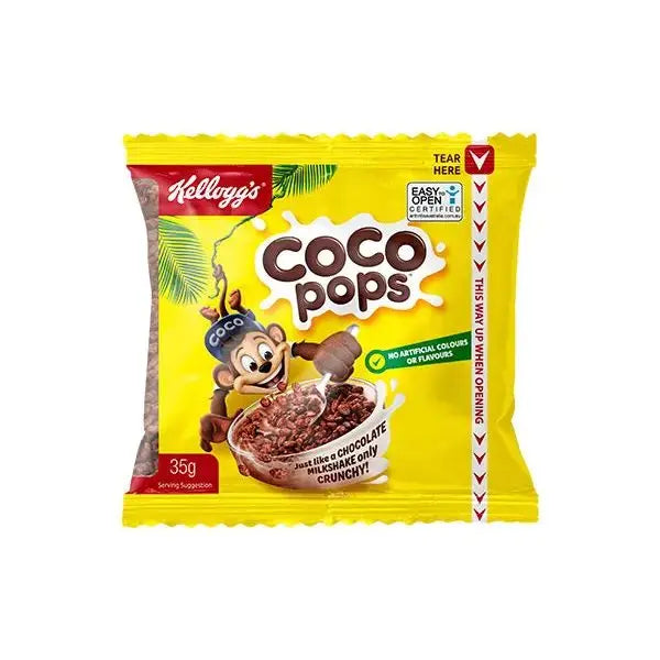 Kelloggs Coco Pops® | Chocolatey Cereal in Single-Serve Packs
