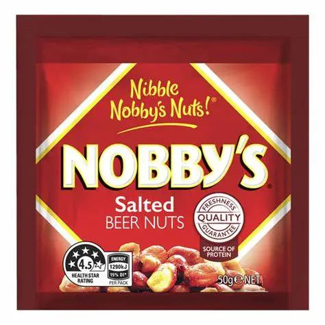 Nobby's Salted Beer Nuts 50g – Classic Roasted Crunchy Snack – Petits ...