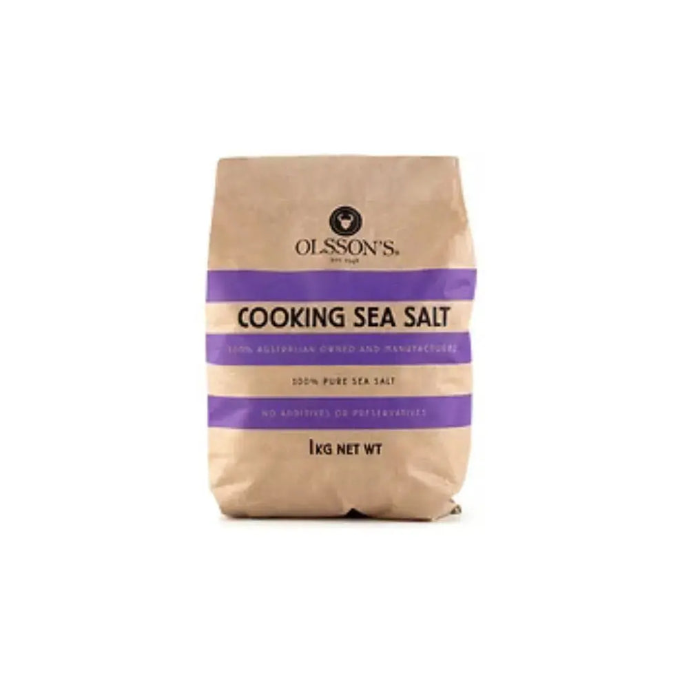 Olsson's Cooking Sea Salt 1kg – Premium Australian Sea Salt