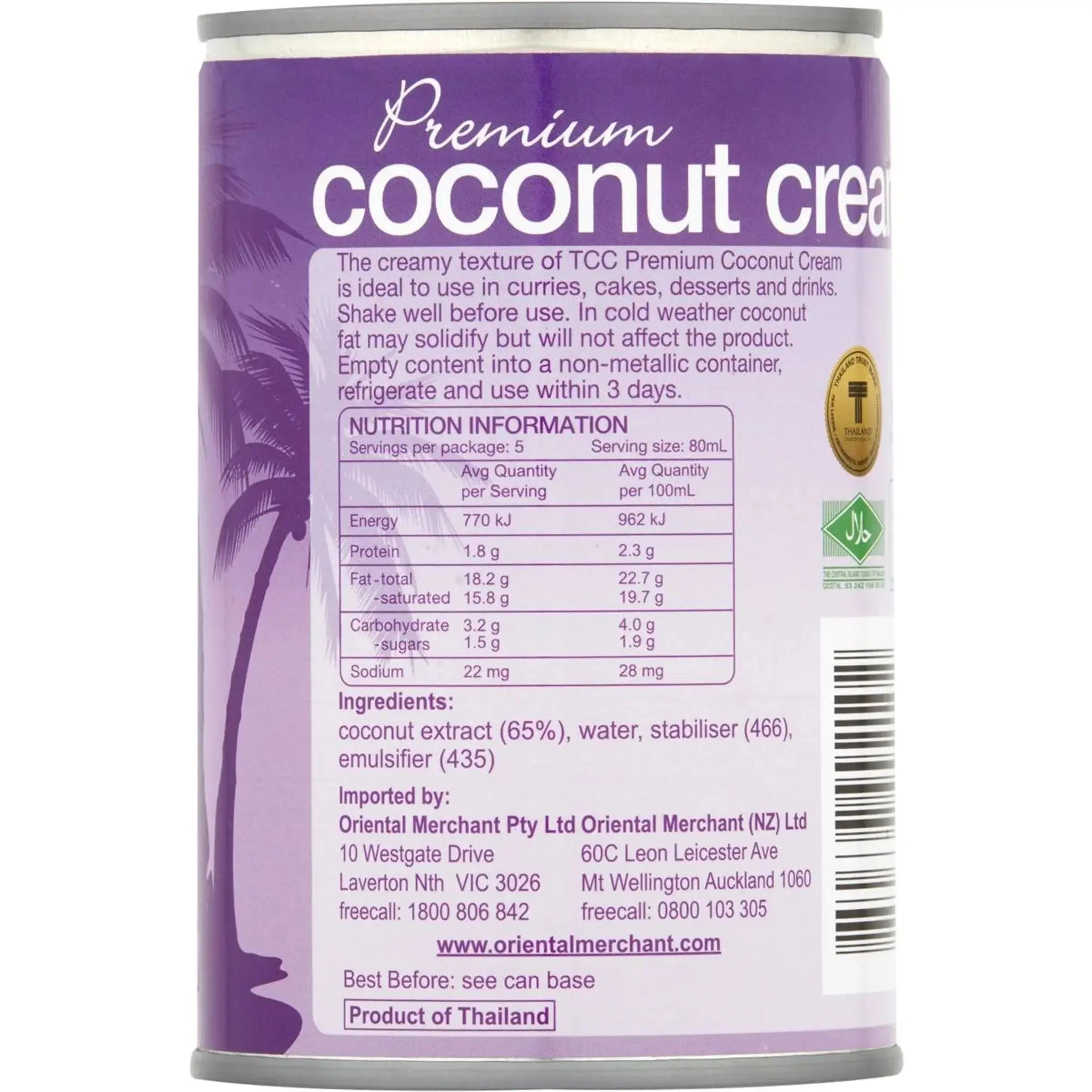 TCC Coconut Cream 400ml – Thick, Velvety & Great Value