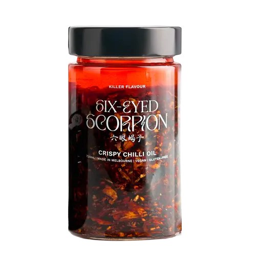 Six-Eyed Scorpion Original Crispy Chilli Oil XL 720ml at PetitsTresors