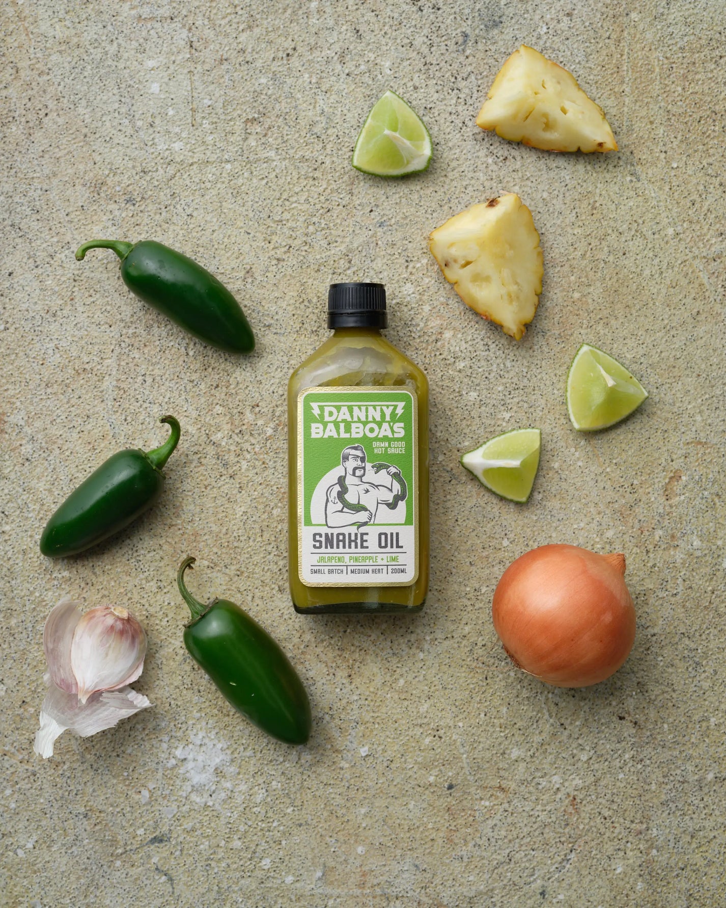 Danny Balboa Sauce | Snake Oil Jalapeno, Pineapple & Lime Hot Sauce ...